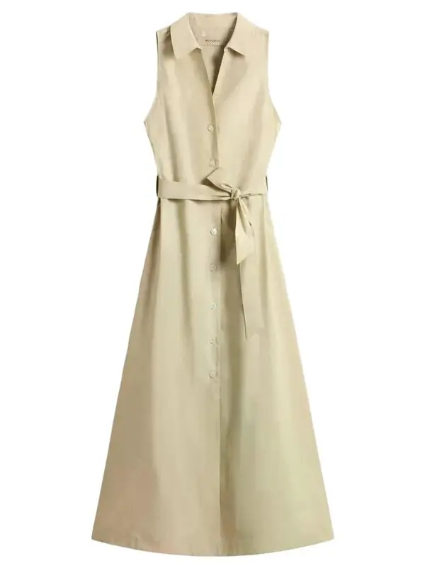 Woolrich Belted Cotton Shirt Dress - Neutrals