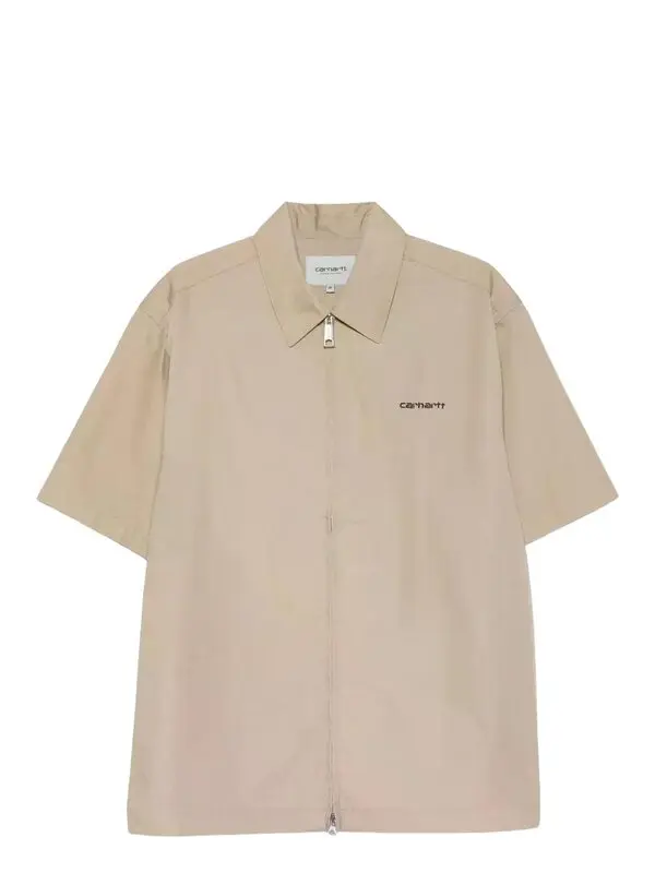 Carhartt Work In Progress Postal Zip-up Shirt - Neutrals