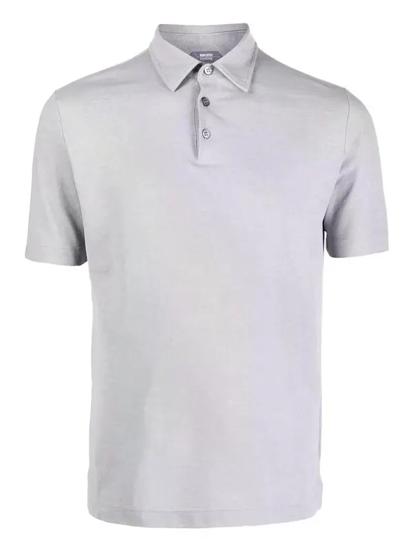 ZANONE Short-sleeved Polo Shirt - Grey