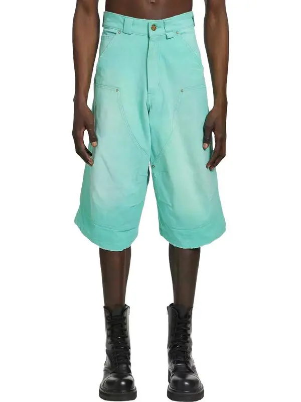 WILLY CHAVARRIA Stockton Denim Shorts - Green