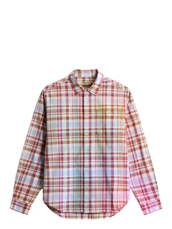 Woolrich Checked Patch Cotton Shirt - Red