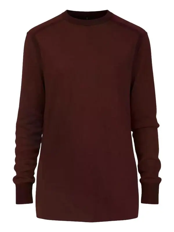 Y3 Classic Logo-detail Knitted Crewneck Sweater - Red