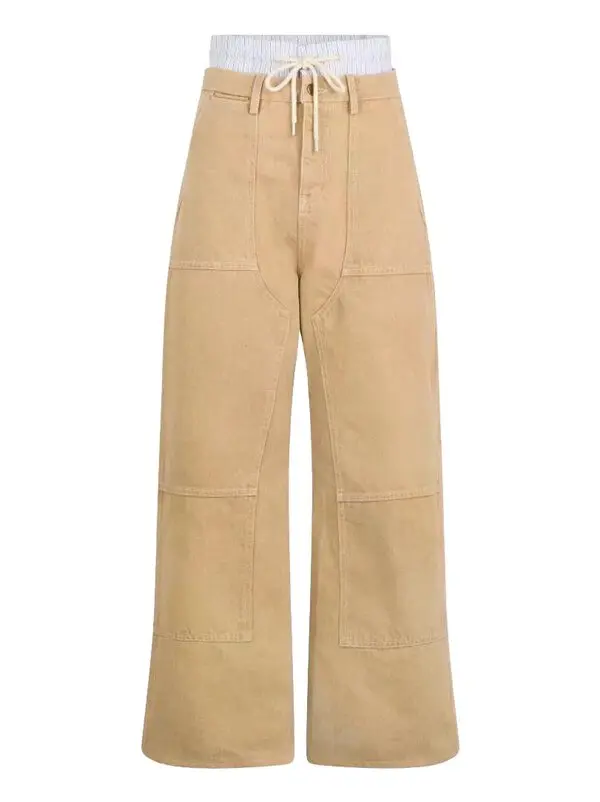 Monse Double-waistband Jeans - Neutrals