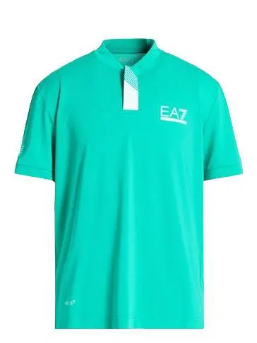 EA7 T-shirt Emerald Size Polyester, Elastane - Green