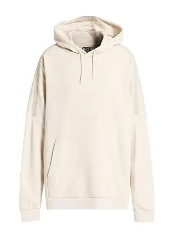 EA7 Cotton French Terry Sweatshirt - Beige