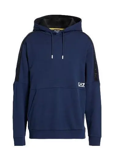 EA7 Cotton-blend French Terry Sweatshirt - Navy