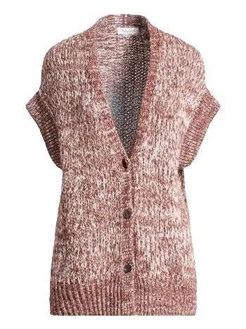 Fabiana Filippi Knitted Short Sleeve Cardigan - Brown