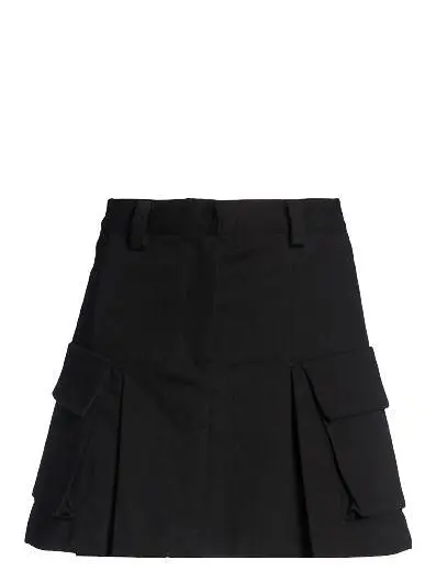 THE FRANKIE SHOP Mini Pleated Gabardine Skirt - Black