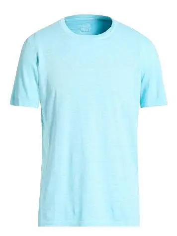 120% Lino T-shirt Size Linen - Blue