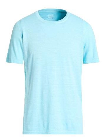 120% Lino T-shirt Size Linen - Blue