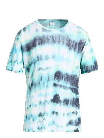 120% Lino T-shirt Turquoise Size Linen - Blue