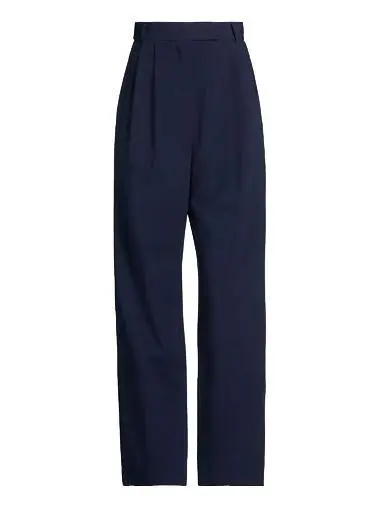 THE FRANKIE SHOP Tapered Crepe Pants - Navy