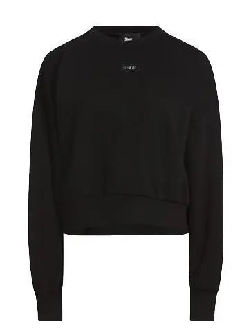SHOE Oversized Crewneck Sweatshirt - Black
