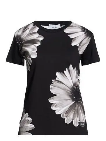 SHOE Printed Cotton T-shirt - Black