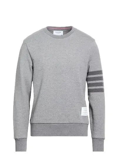 Thom Browne Crewneck Sweatshirt With Two-tone Detailing - Grey