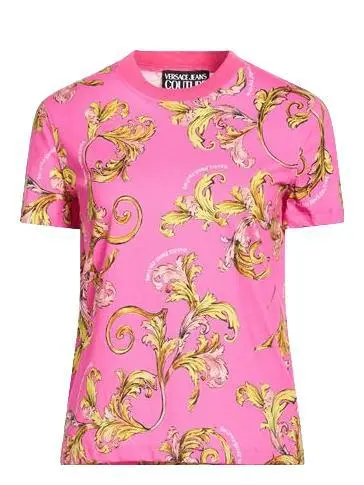 Versace Printed Cotton T-shirt - Fuchsia