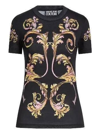 Versace Printed Cotton T-shirt - Black