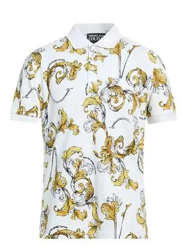 Versace Polo Shirt Size Cotton, Polyester, Polyamide, Elastane - White