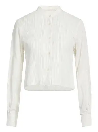Officine Générale Striped Woven Shirt - White