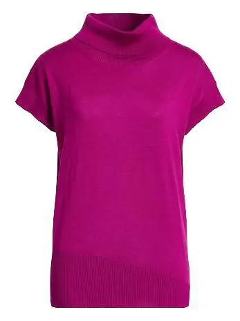 MOORER Turtleneck In Wool, Silk, And Cashmere - Purple