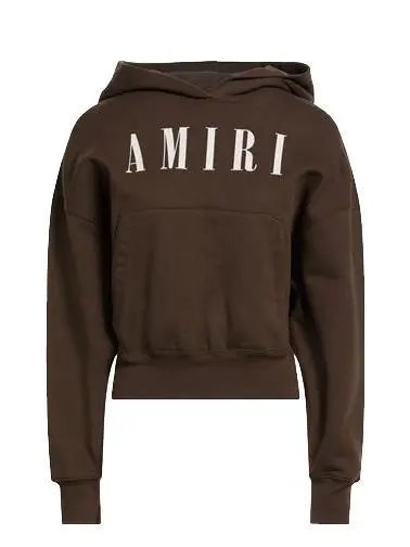 Amiri Cotton Blend Hoodie - Brown