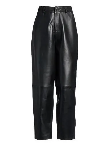 Bolongaro Trevor Tapered Sheepskin Leather Pants - Black