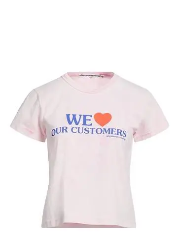 Alexander Wang T-shirt With Brand Logo - Pink