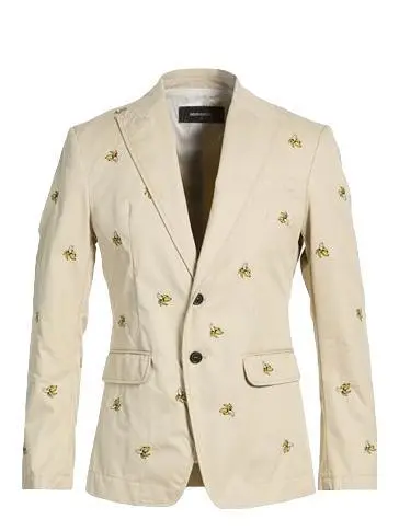 Dsquared2 Cotton Twill Single-breasted Blazer - Beige