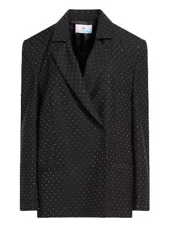 CHIARA FERRAGNI Single-breasted Blazer With Appliqués - Black