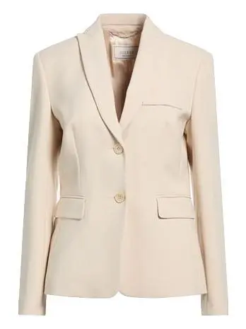 Peserico Single-breasted Blazer With Embellishments - Beige