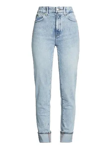 Good American Skinny Jeans With Folded Hem - Blue