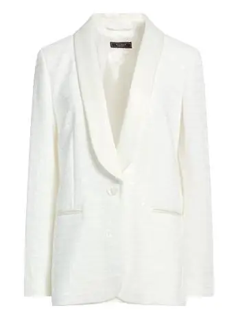 Peserico Jersey Blazer With Sequins - White