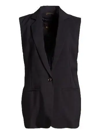 MOORER Tailored Viscose Vest - Blue
