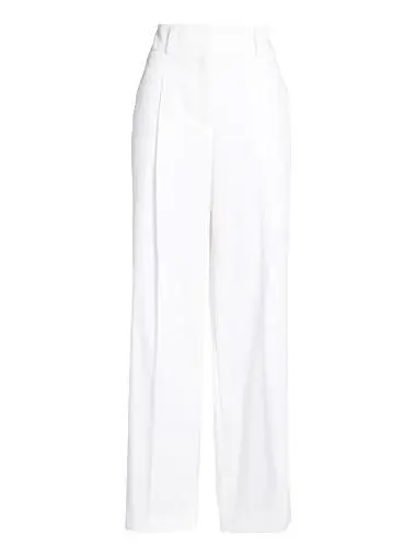 Peserico Wide-leg Gabardine Pants - White