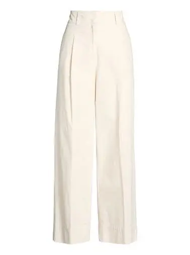 Peserico Wide Leg Gabardine Pants - Beige