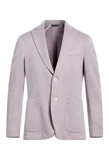 TOMBOLINI Single-breasted Houndstooth Blazer - Purple