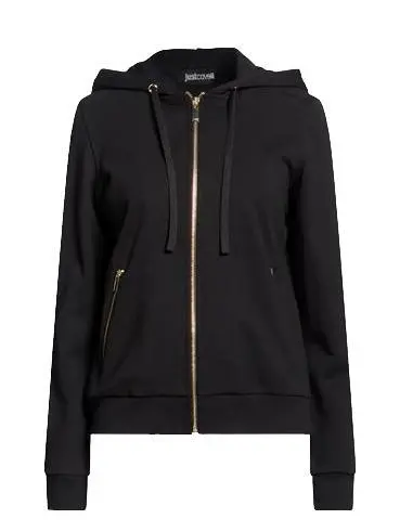 Just Cavalli Cotton Fleece Sweatshirt - Black