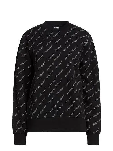 Karl Lagerfeld Cotton Fleece Sweatshirt - Black