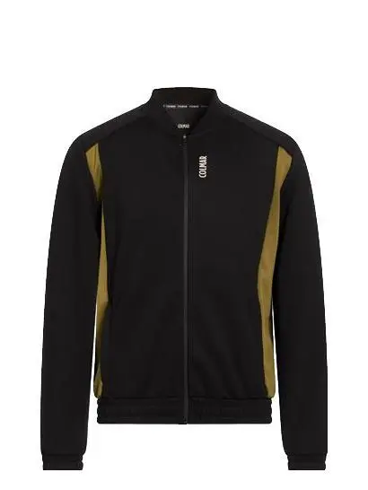 COLMAR Two-tone Zip Up Sweatshirt - Black