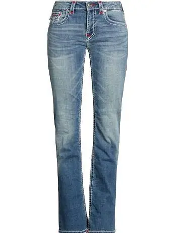 True Religion Boot-cut Jeans With Piped Trims - Blue