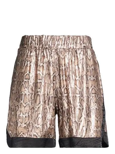 Just Cavalli Snakeskin-print Jersey Shorts - Black