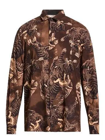 Just Cavalli Shirt Size Cotton, Viscose - Brown