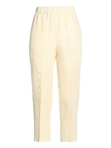 Peserico Tapered Viscose Linen Pants - Yellow