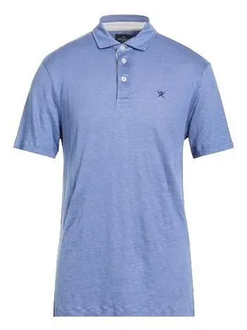 HACKETT Polo Shirt Size Linen - Blue