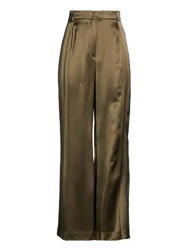 Officine Générale Military Viscose Wide-leg Pants - Green