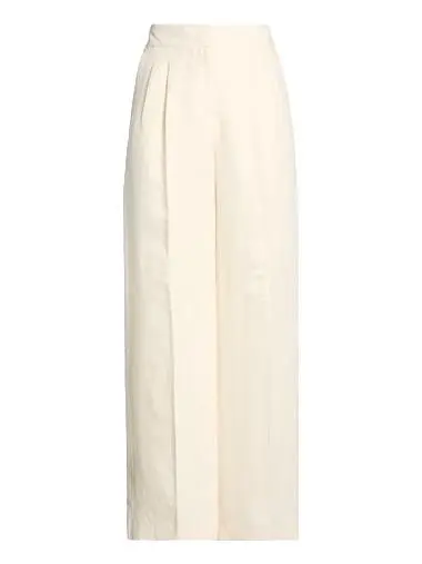Peserico Wide-leg Relaxed Fit Pants - Beige
