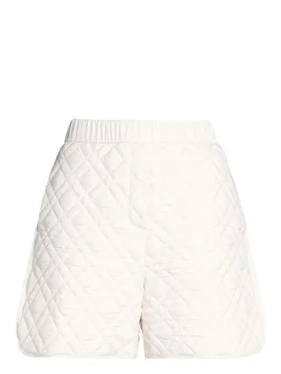 Peserico Quilted High Waisted Shorts - White