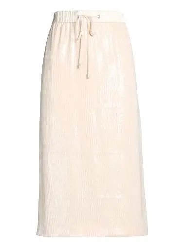 Peserico Crepe Midi Skirt With Sequins - Pink