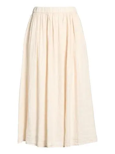Peserico Midi Linen Flared Skirt - Beige