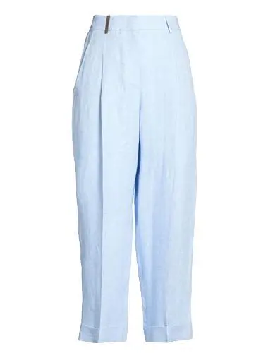 Peserico Straight-leg Linen Pants - Blue